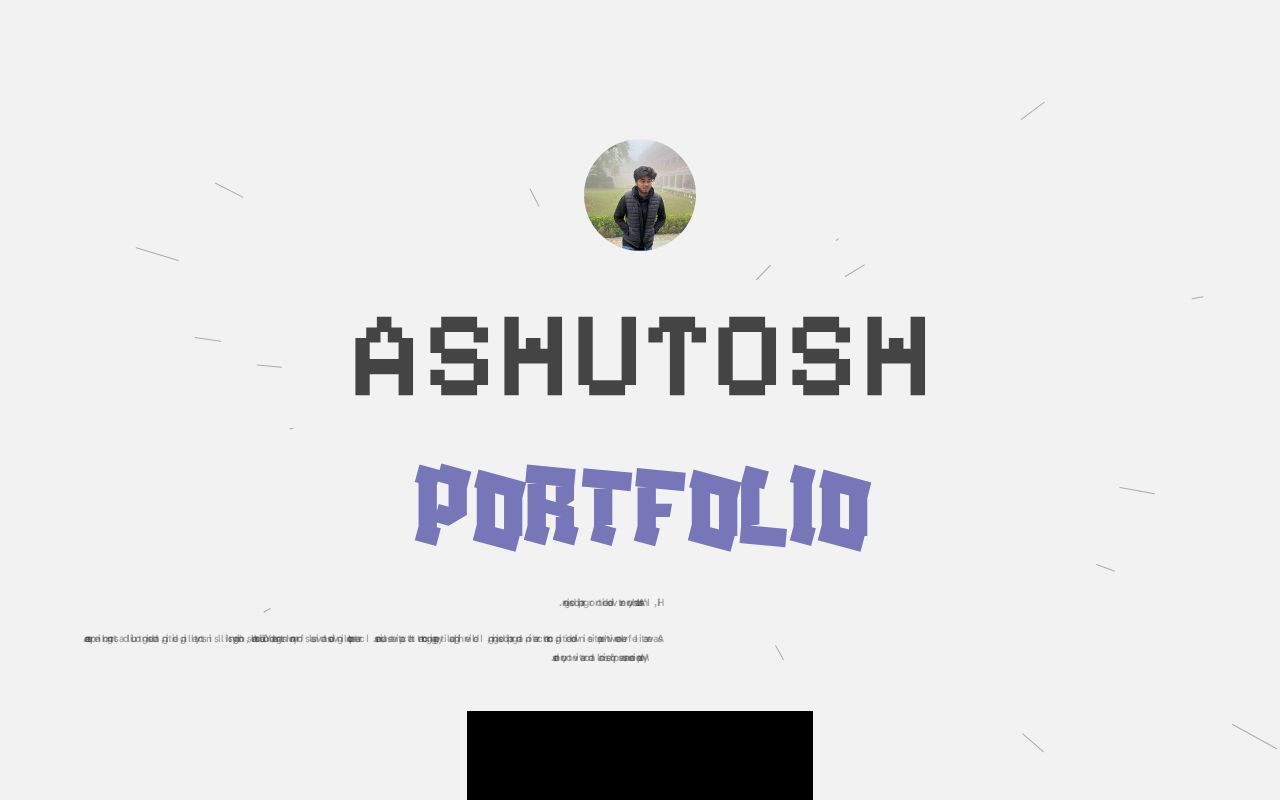 Ashutosh portfolio